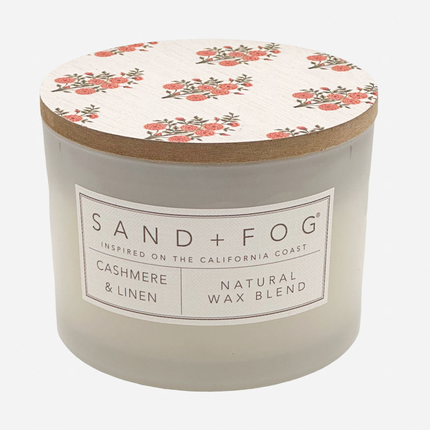 Cashmere & Linen Scented Candle - SAND + FOG – DONUM EST