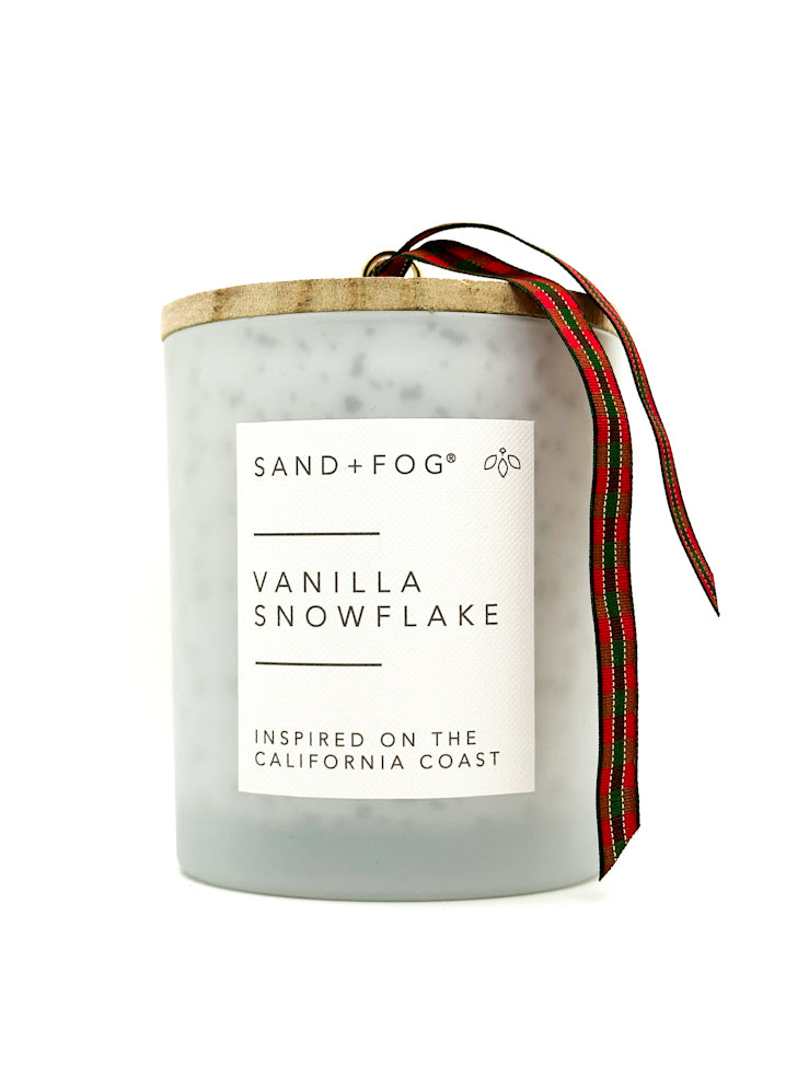 Vanilla Snowflake Christmas Scented Candle | SAND + FOG – DONUM EST